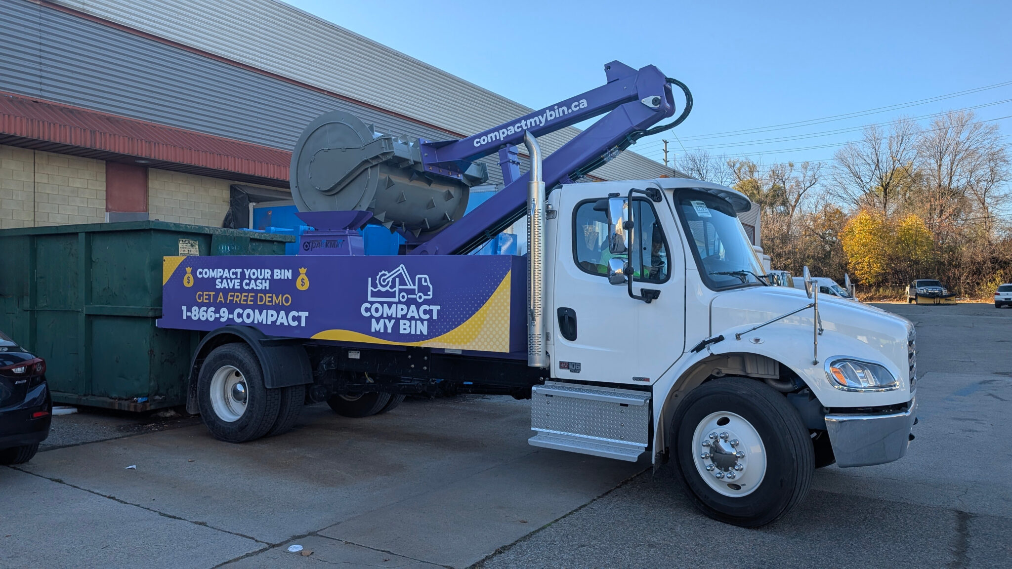 Compact My Bin - Compact My Bin - The Ultimate Dumpster Compactor